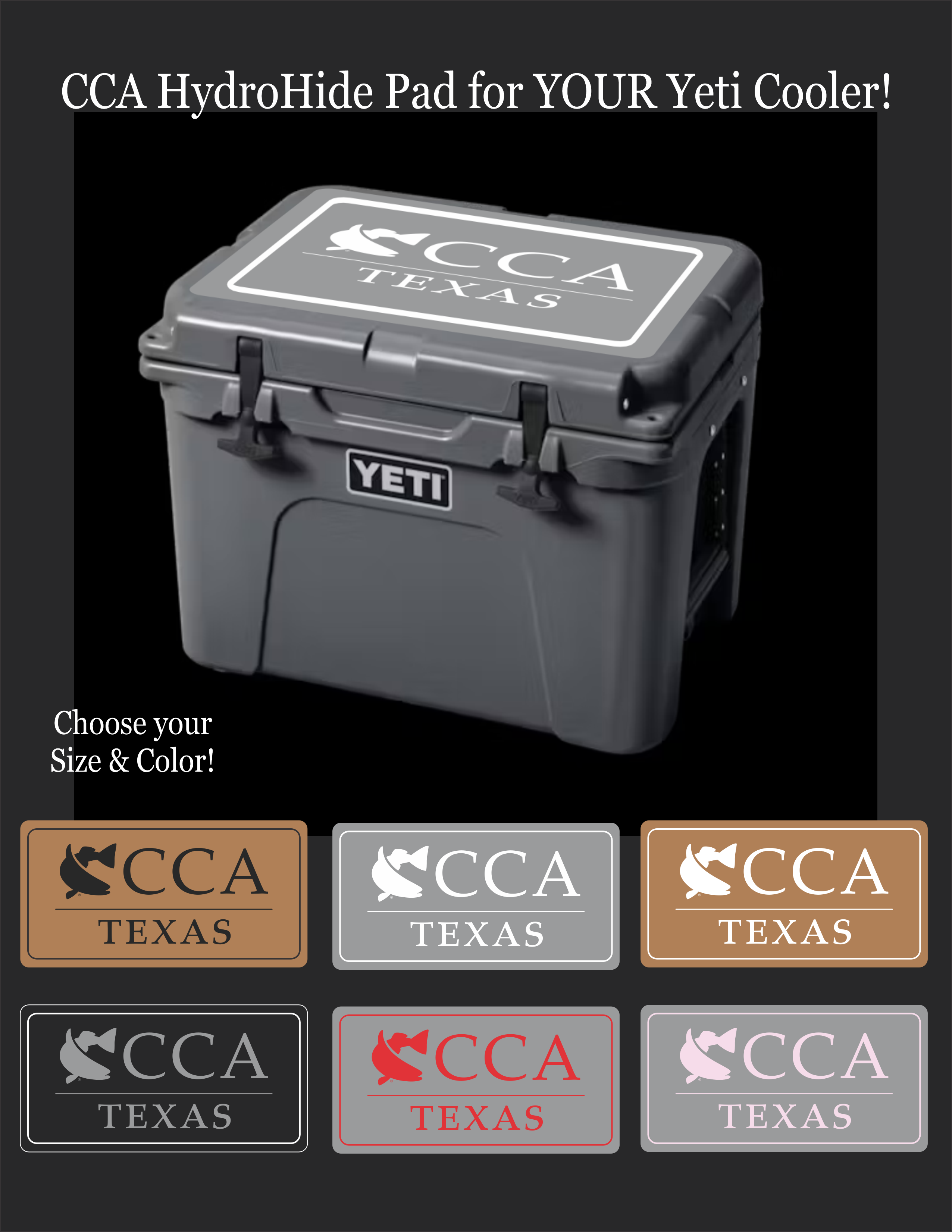 HydroHide Pad for Your Yeti Cooler – CCA Store